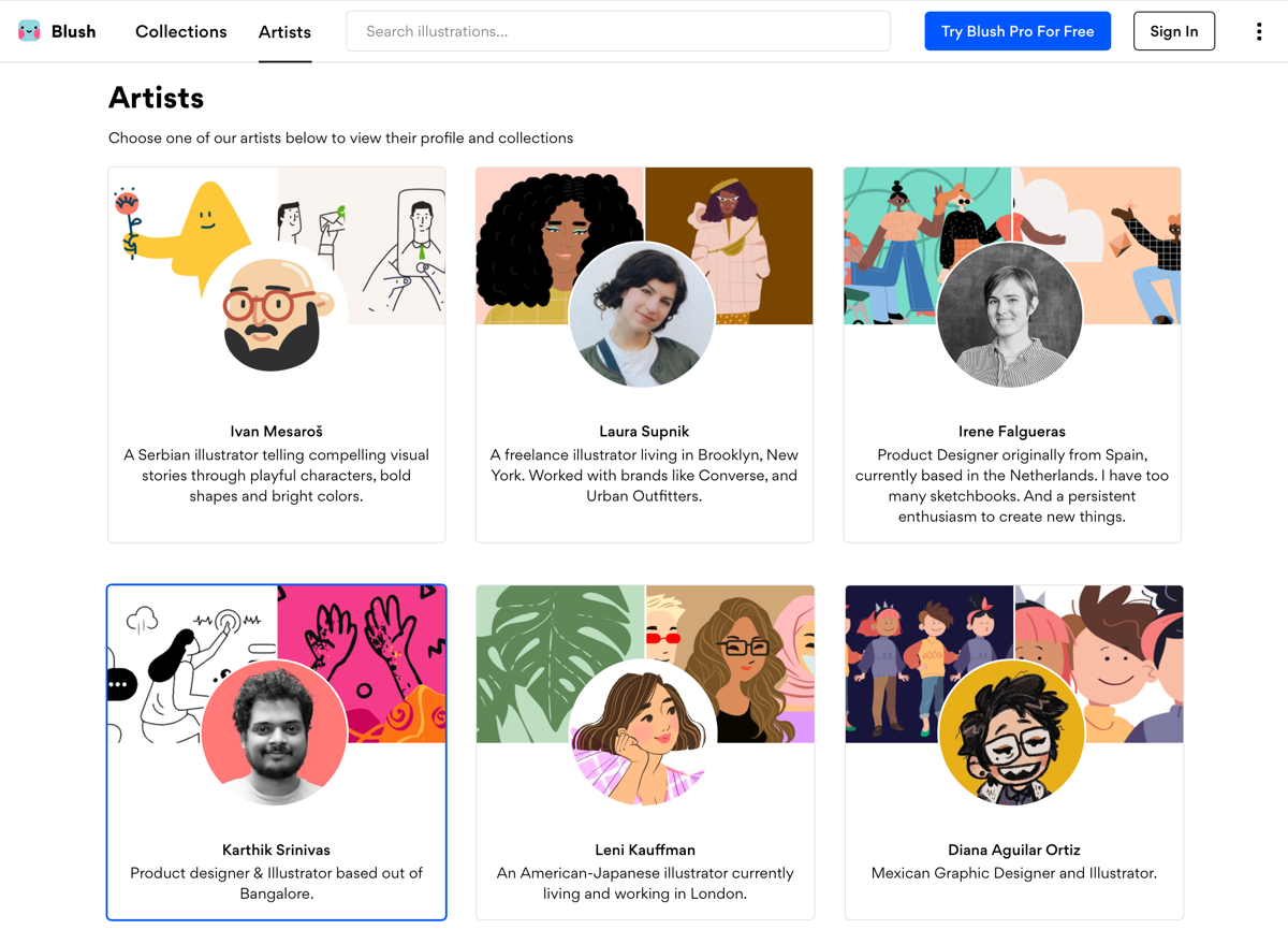 Can’t Draw? With Blush Design You Can Customize Pre-made Illustrations ...